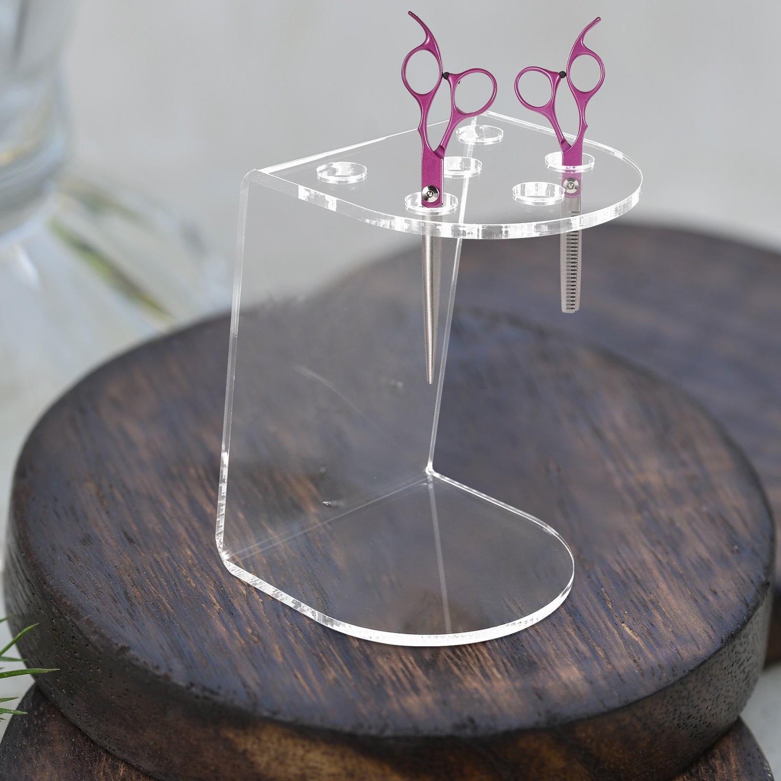 Siliaire 1Pack Transparent Acrylic Scissors Organizer for Hairstylist ...