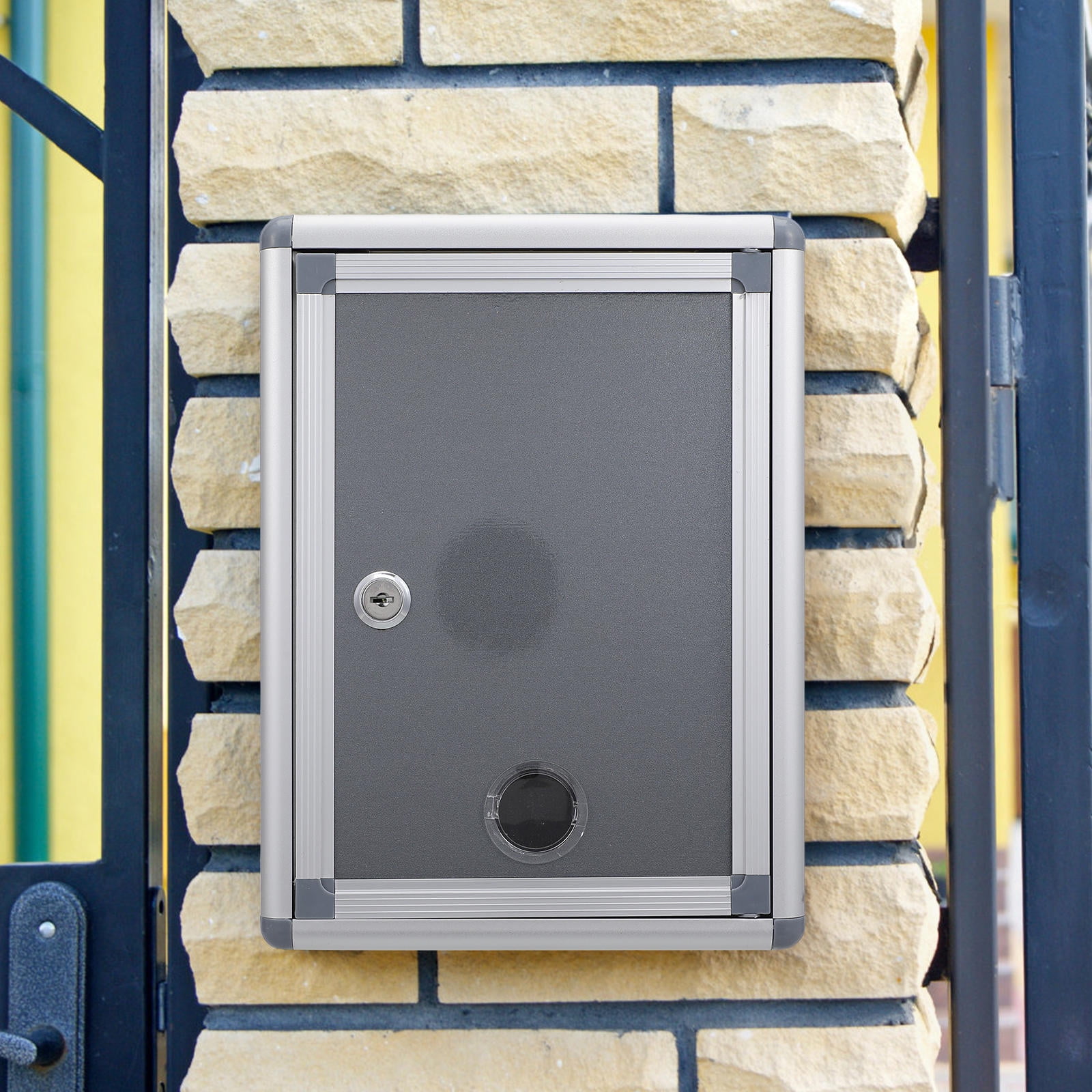 Siliaire 1Pcs Grey Wall Mounted Locking Mailbox for Public Space ...