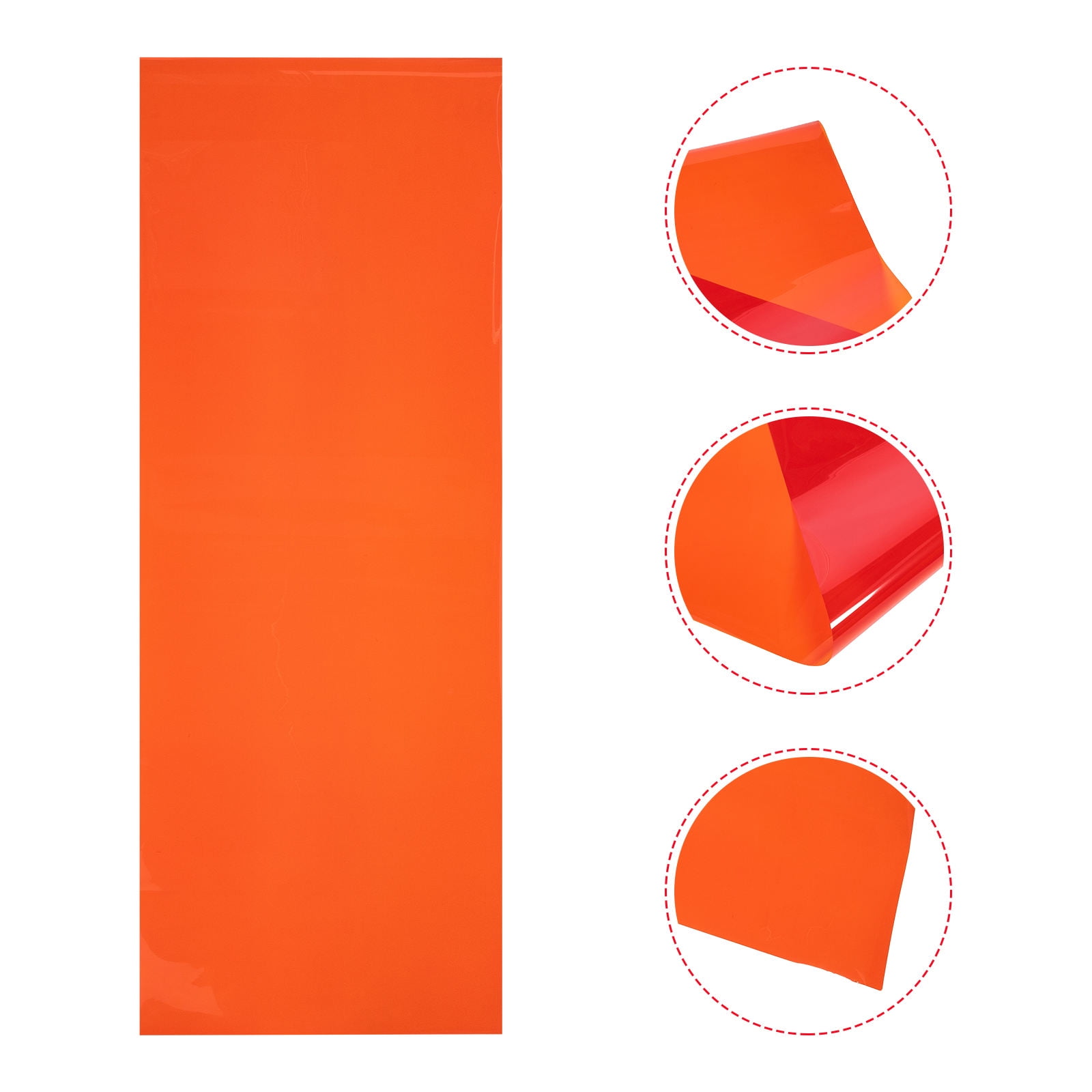 QIFULL Orange Pet Color Filters for Flashlight with Reusable Overlay ...
