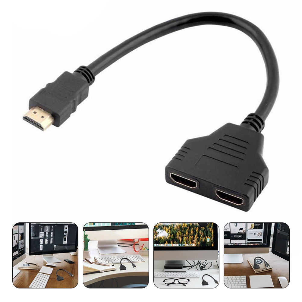 QIFULL pc monitor splitter Video Splitter ABS 1Pack for DVD - Walmart.com