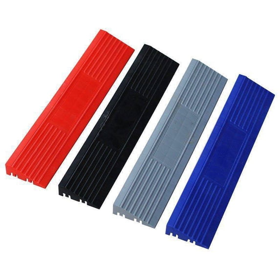 QIFULL Grey Plastic Garage Floor Ramp with Nonslip PP Material for Car ...
