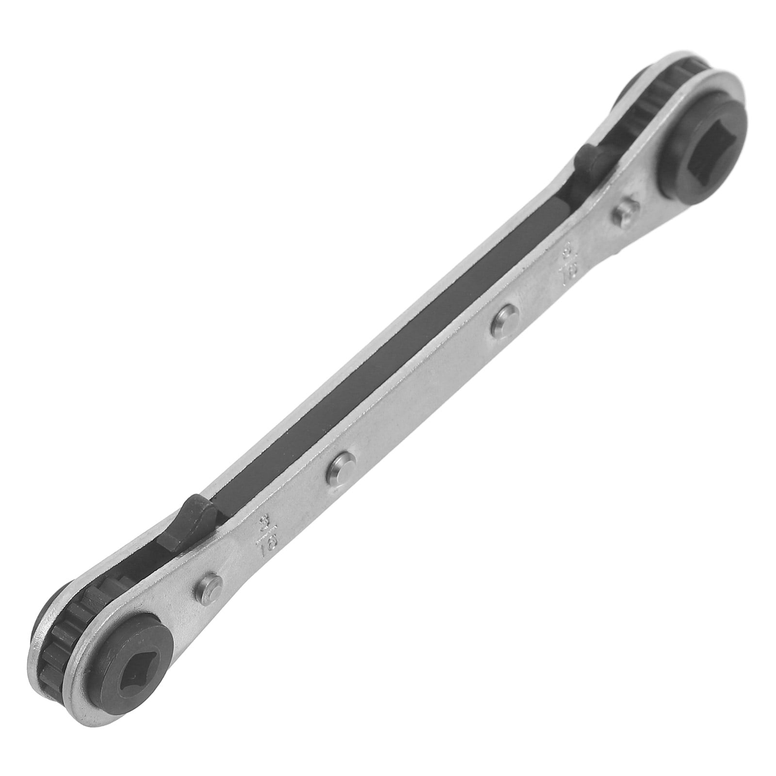 QIFULL Lightweight Silver Hvac Ratchet Wrench Dual Ends Air Conditioner ...