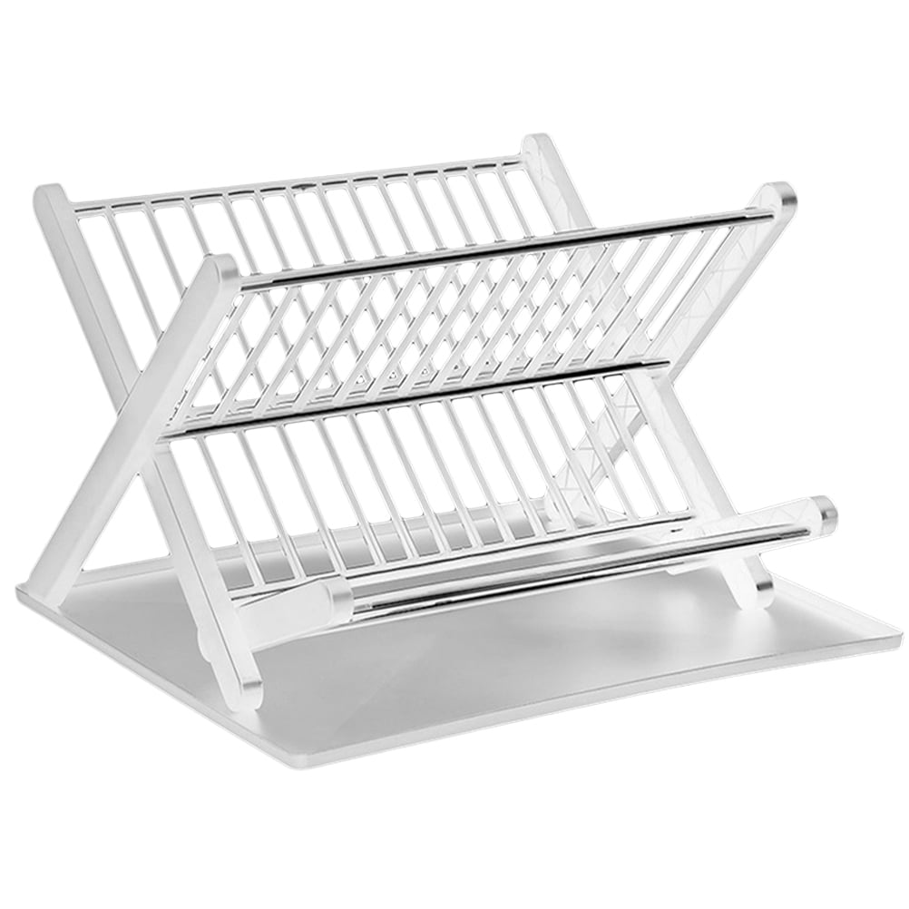 QIFULL dishes drying rack Plate Drying Rack PP Folding Kitchen ...