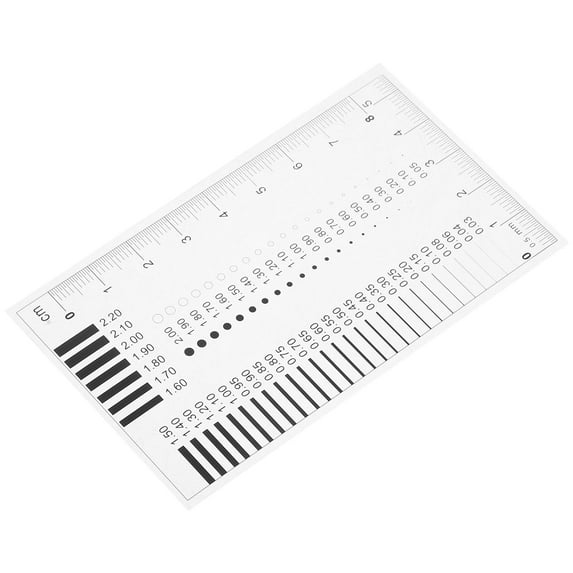 Siliaire 1Set Precision Measuring Tools Flaw Detection Film Ruler for ...