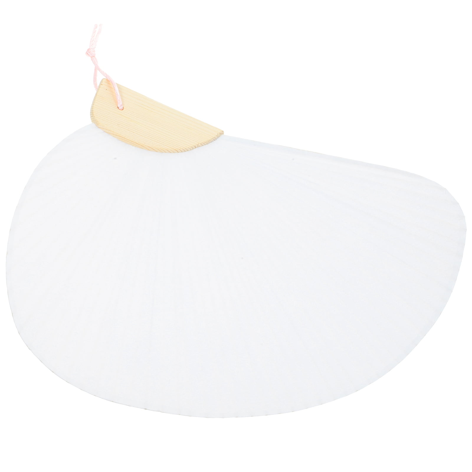 QIFULL Qifull Blank Graffiti Hand Fan White Paper and Wood Easy to ...