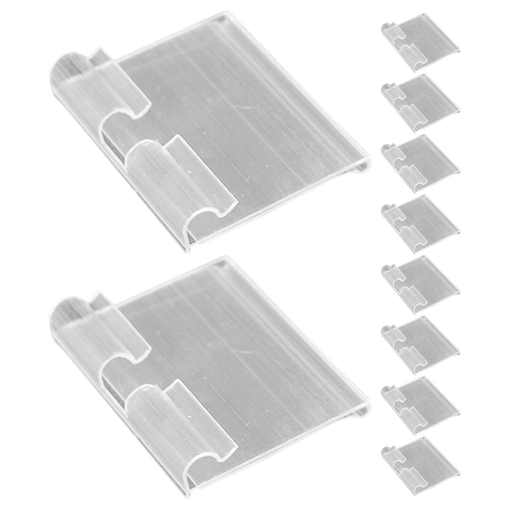 QIFULL 20Pack Clear PVC Self Adhesive Label Holders for Retail ...