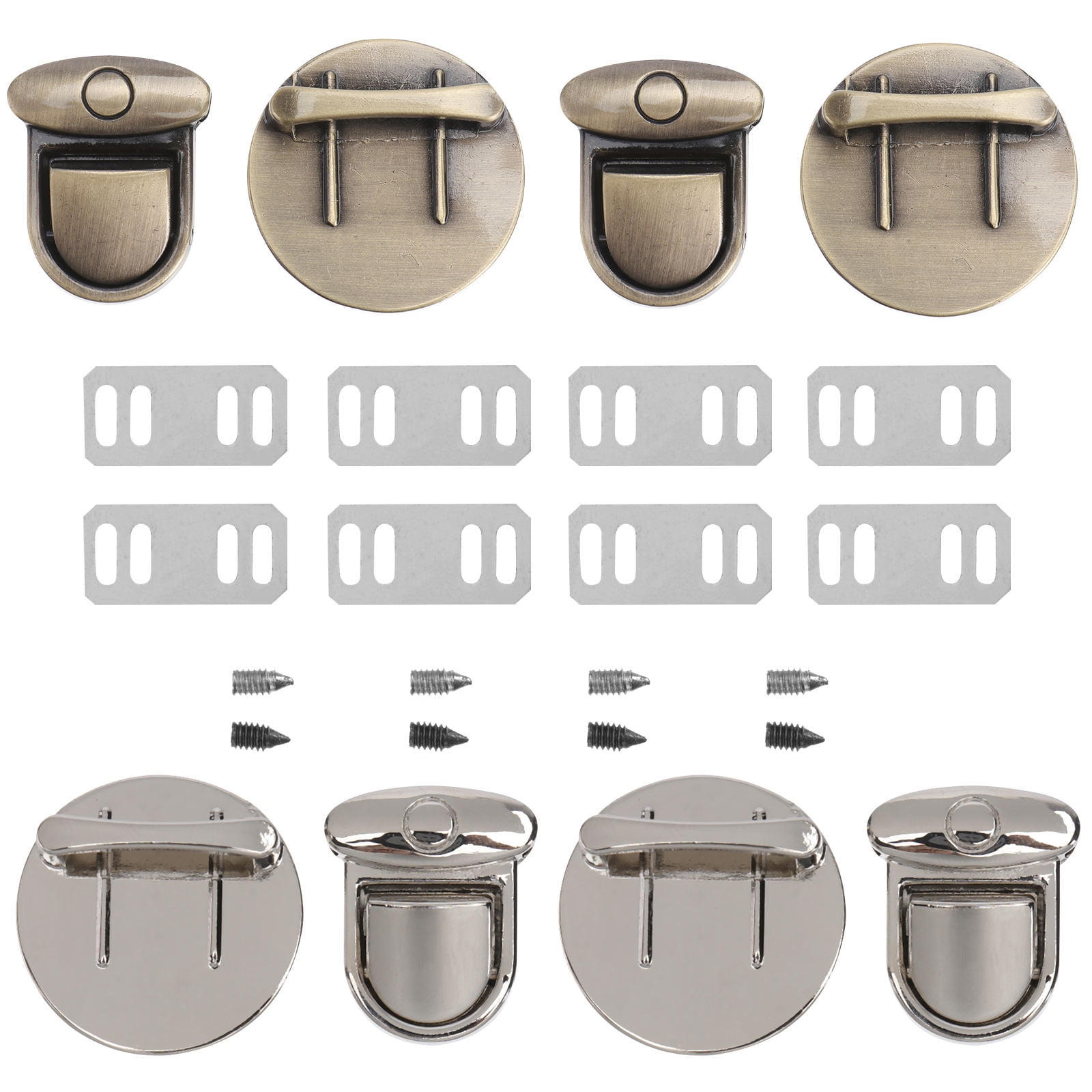 Siliaire 20Pcs Metal Tuck Lock Clasps for Vintage Wooden Box ...