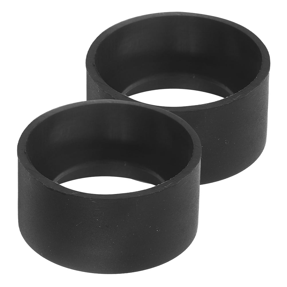 Siliaire 2Pcs Black Rubber Eyepiece Cover for Stereo Microscope Flat ...
