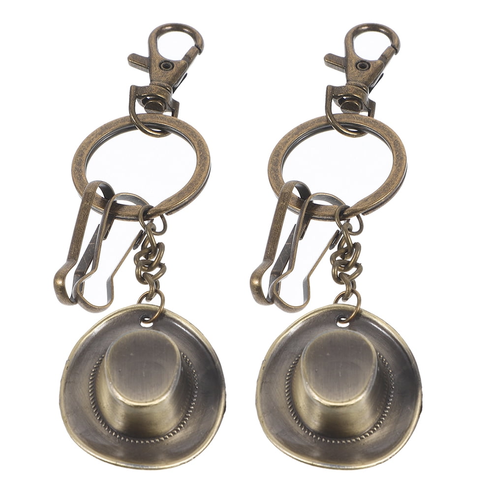 QIFULL Cowboy Hat Pendant Light Brown Vintage Design 2Pcs 5.4x1.4x0.5In ...