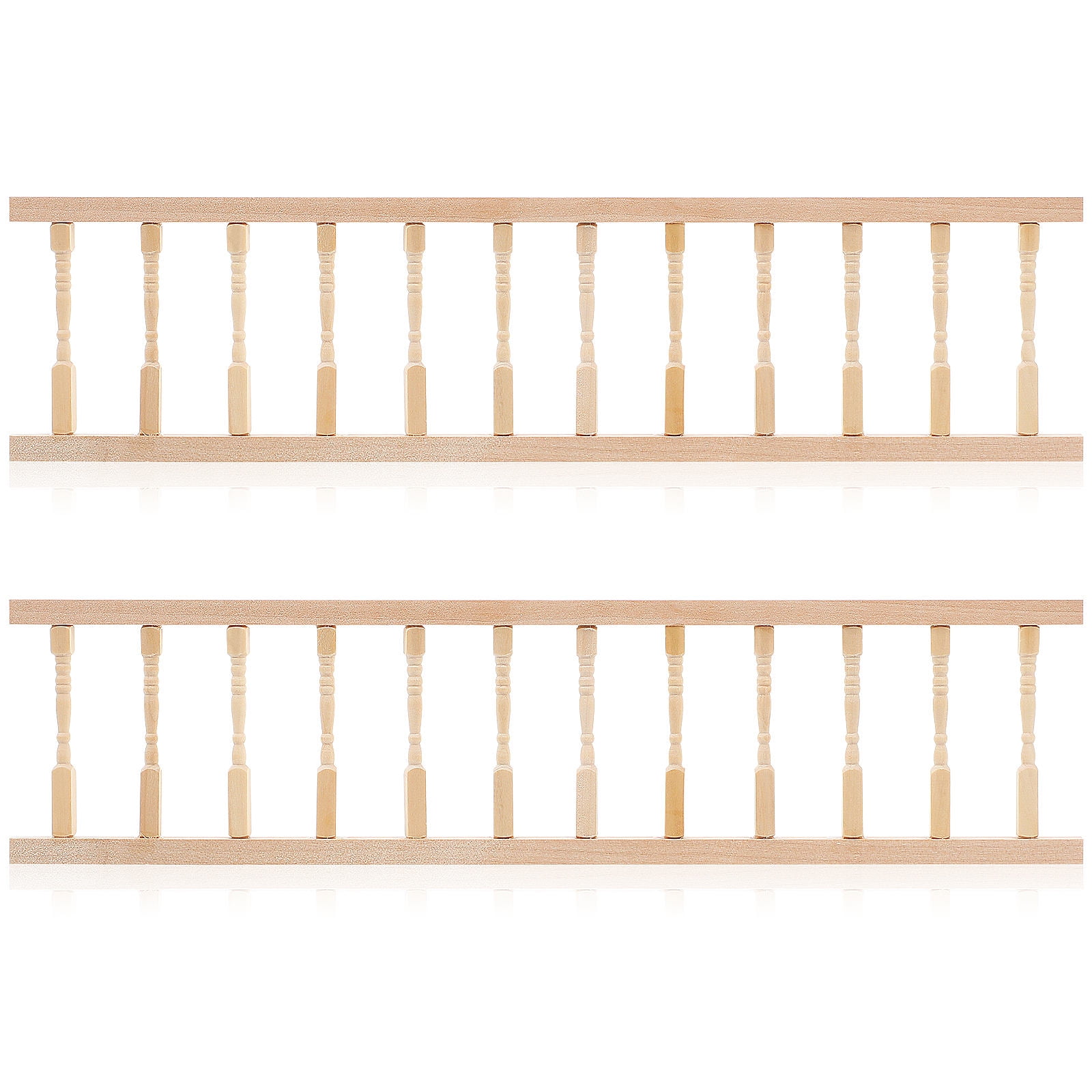 QIFULL Mini Doll House Accessories Handrails Wooden 2Pcs - Walmart.com
