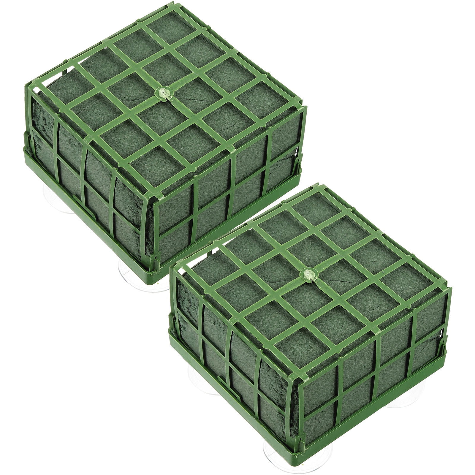 Siliaire 2Pcs Green Plastic Flower Arrangement Suction Cups for ...