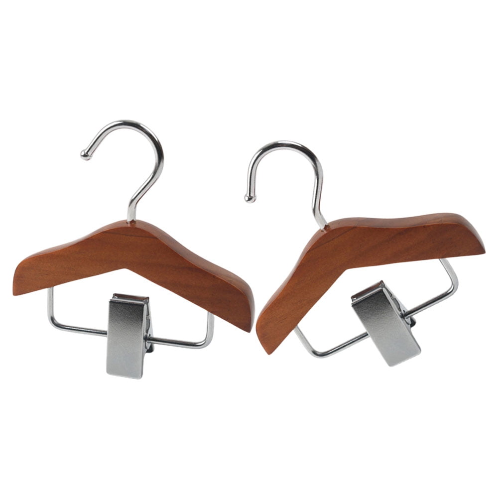 QIFULL 2Pcs Small Brown Dog Clothing Hangers Pet Garment Rack Protects ...