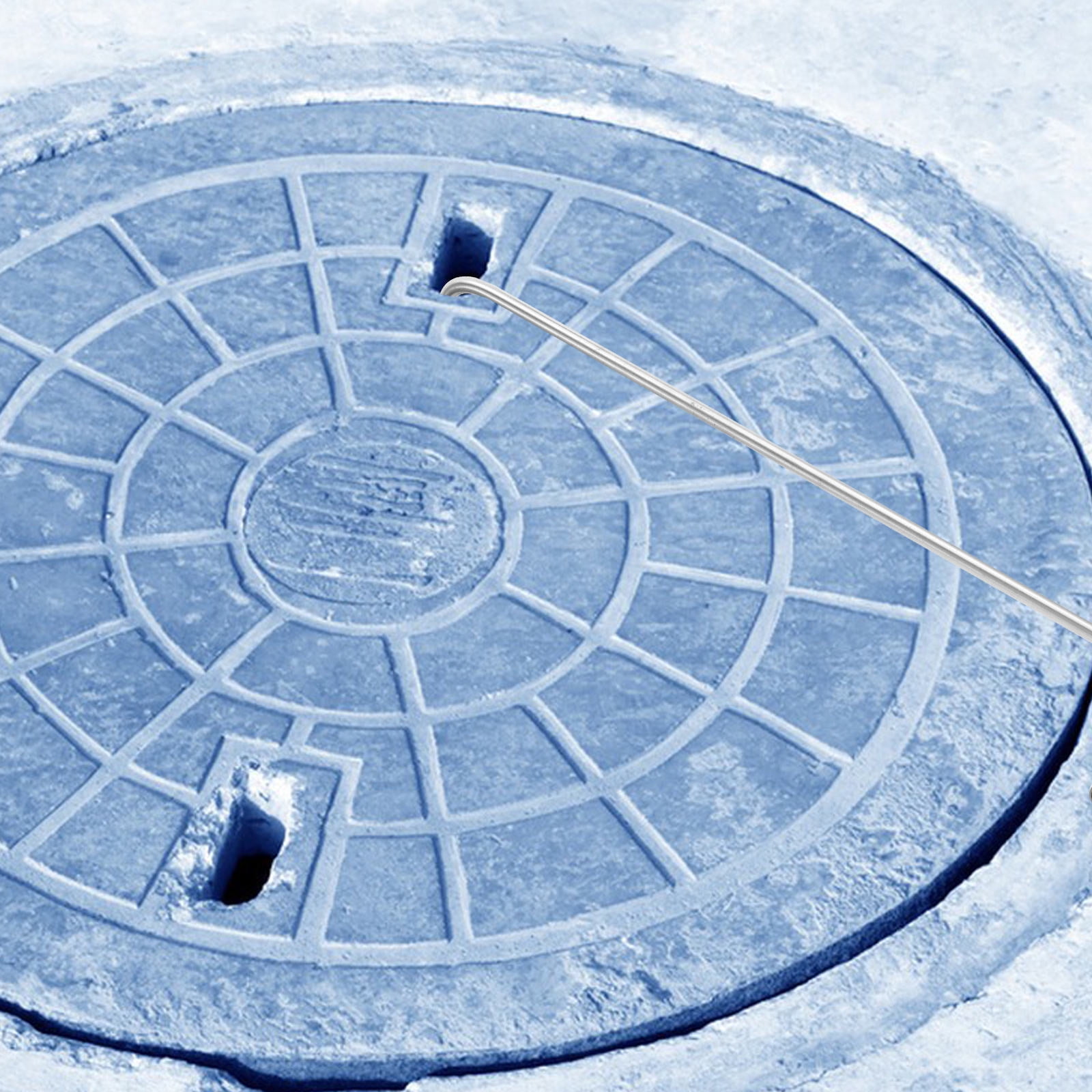 Siliaire 2Pcs Manhole Cover Lifting Hook T-shaped Tool For Opening ...