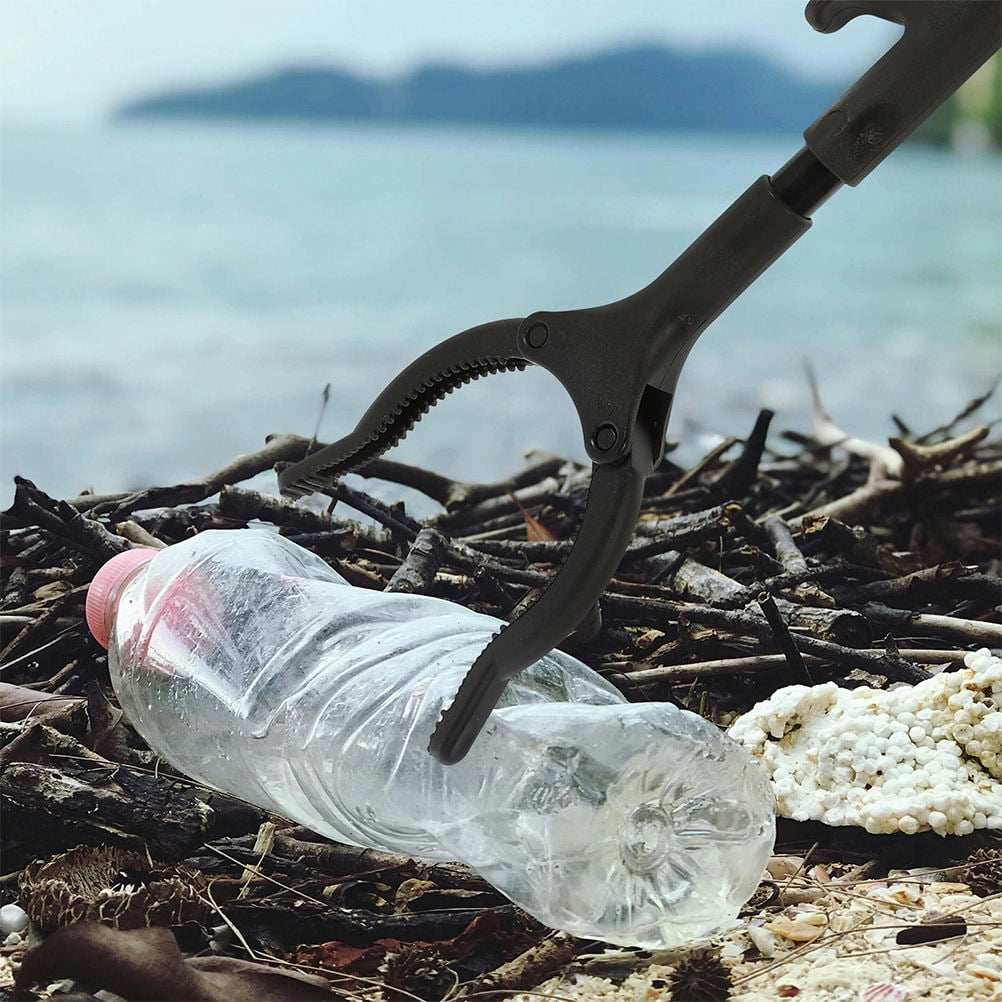 QIFULL Garbage Gripper Plastic Iron 2Pcs 11.3In Trash Claw Grabber ...