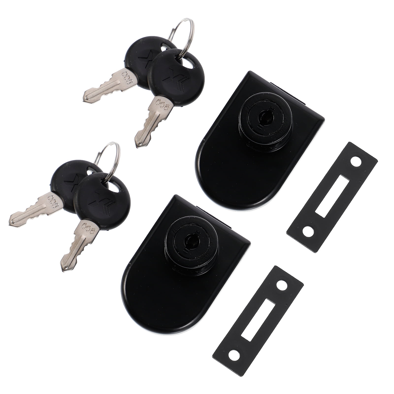 QIFULL 2Sets Practical Cabinet Lock Black Zinc Alloy Security Lock for ...
