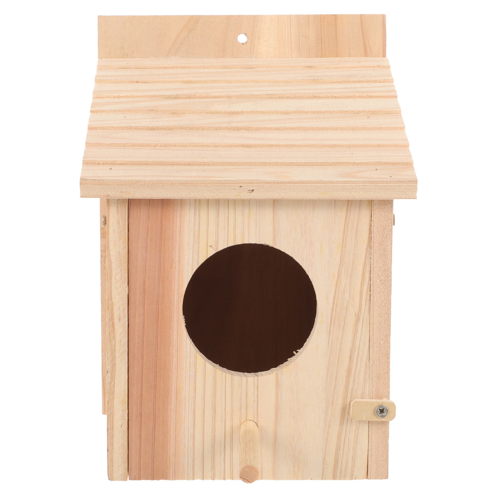 QIFULL Outdoor Birds House Khaki Wood 1Set Friends Keeping Birds ...