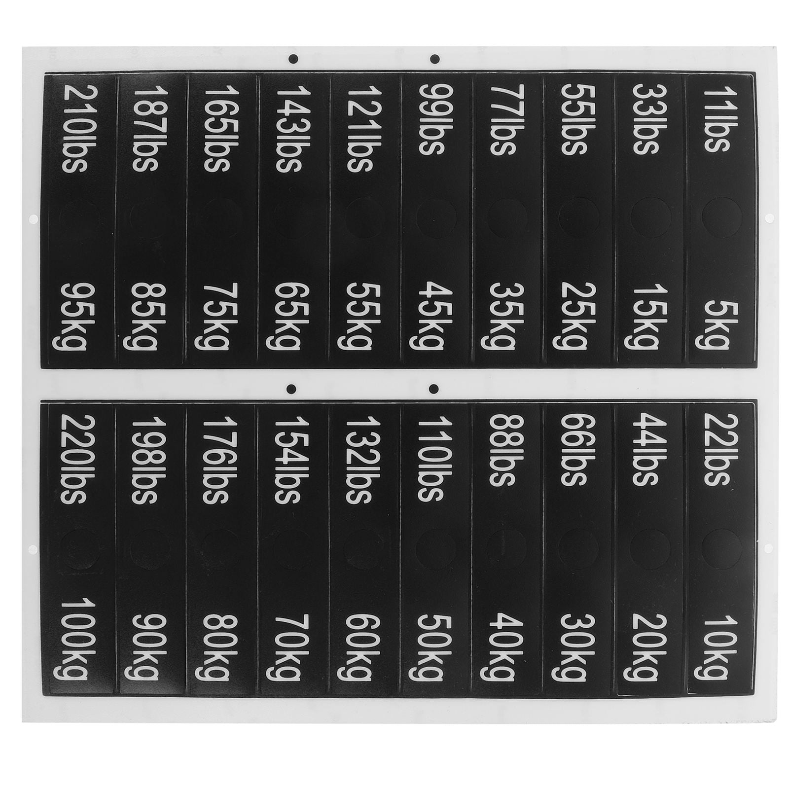 QIFULL Gym Stickers Lifting Stickers Black 1 Sheet - Walmart.com