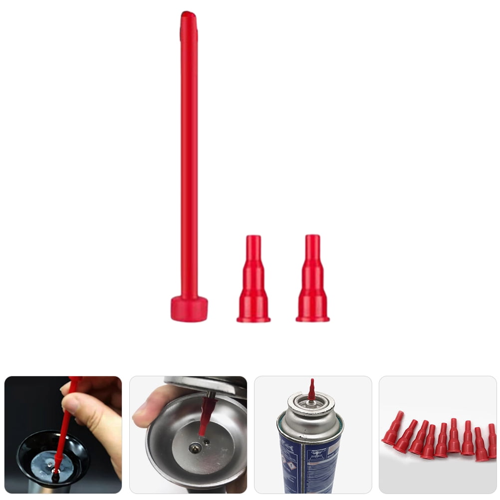 Siliaire 3Pcs Red Cylindrical Abs Plastic Gas Canister Connector For ...