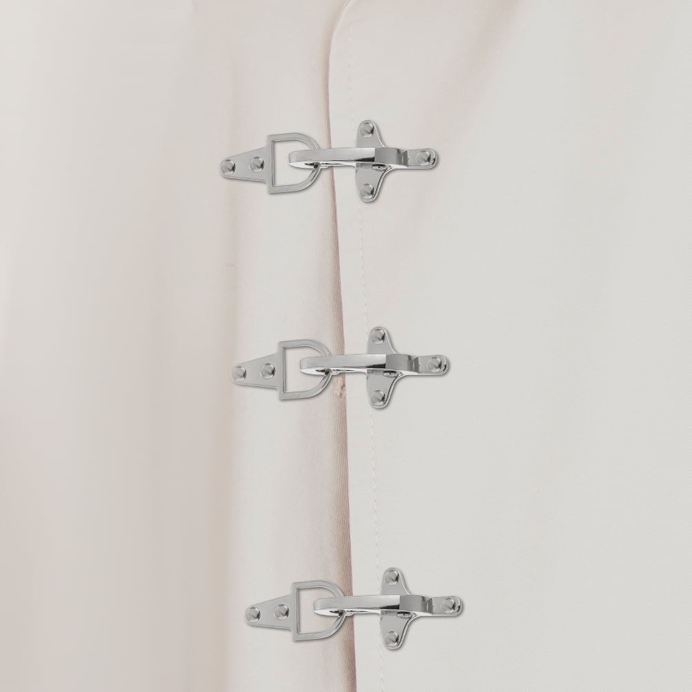 QIFULL Interlock Buckle Silver Metal Belts Buckles 4 Pairs 1.97X1.06X0 ...