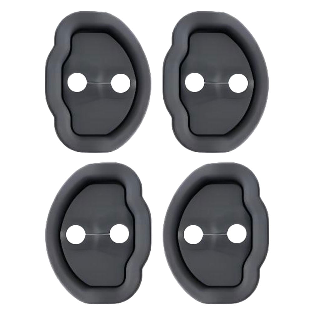 Siliaire 4Pcs Car Door Latch Lock Cover for Vibration Reduction Noise ...