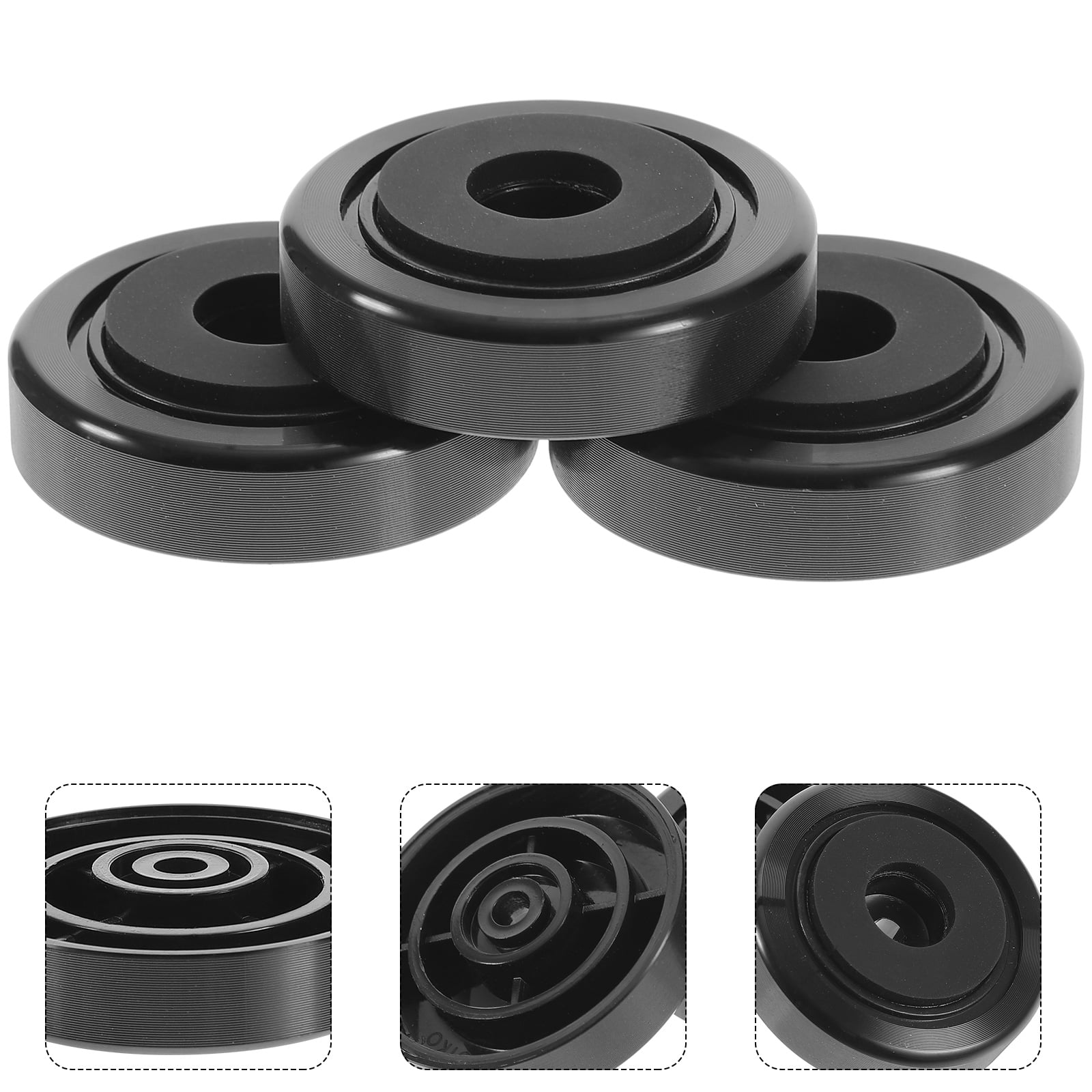 QIFULL 4Pcs Speaker Isolation Feet Black Vibration Absorber Pads for ...