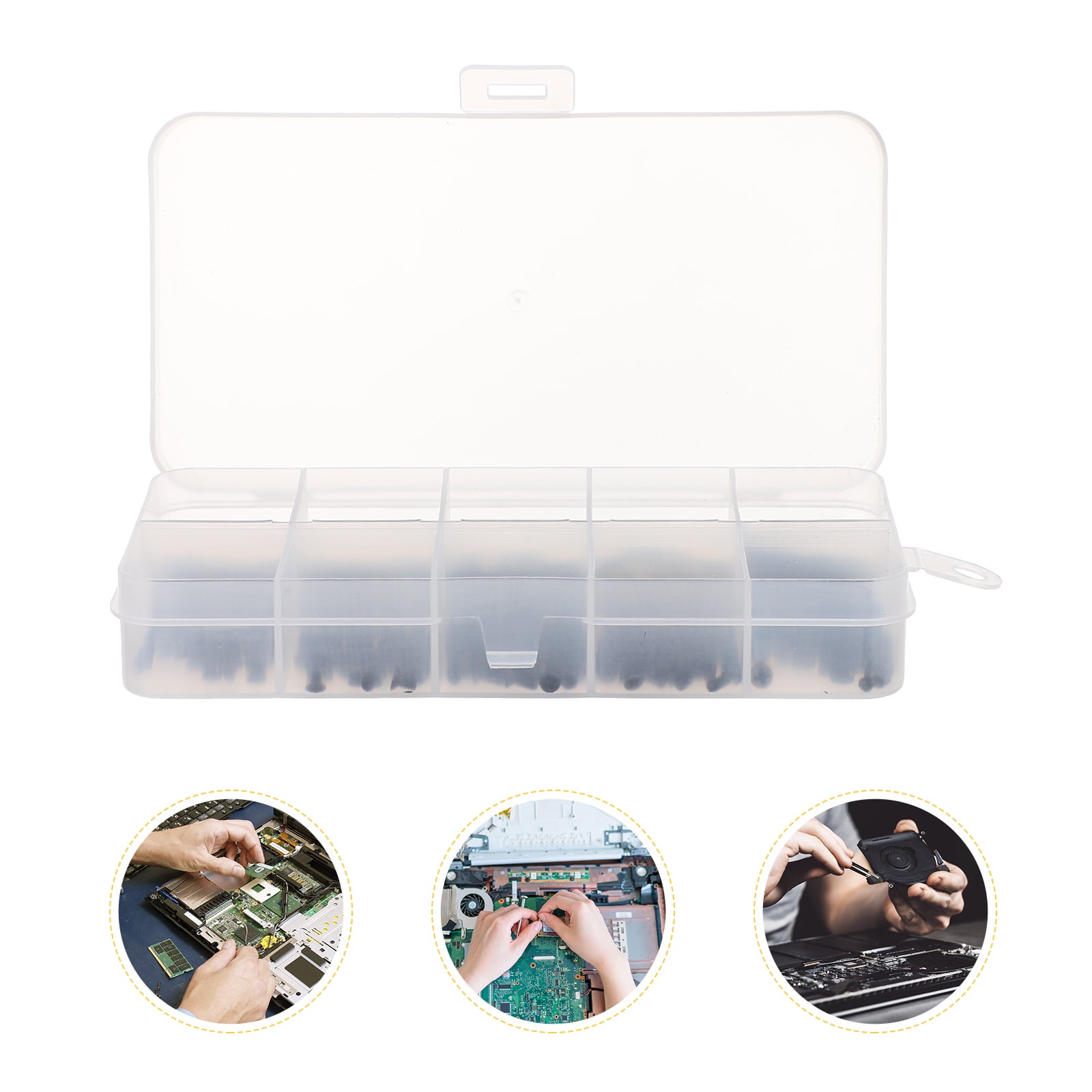 QIFULL 1Set Black Stainless Steel Flat Head Type Screws Durable ...