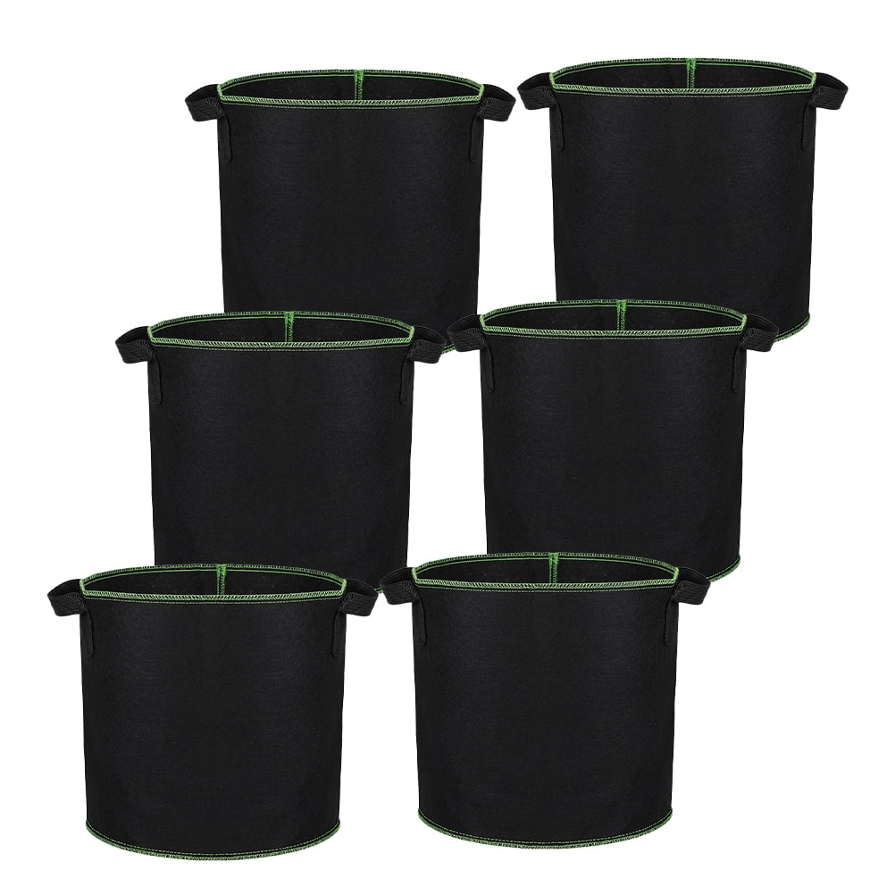 Siliaire 6Pack Round Bucket Black Potato Planters for Potatoes ...