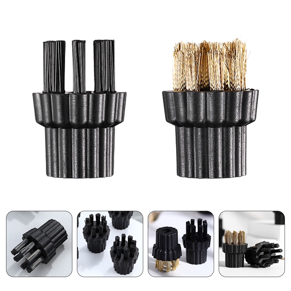 QIFULL 6Pcs Steam Cleaner Mop Brush Heads Replacement Parts for ...