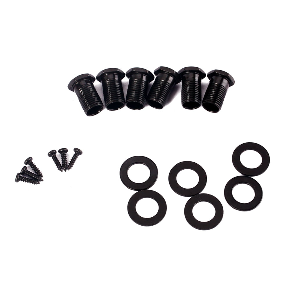 QIFULL Electric Guitar Tuning Key Tuners Machine Heads 6Pcs Half Round ...