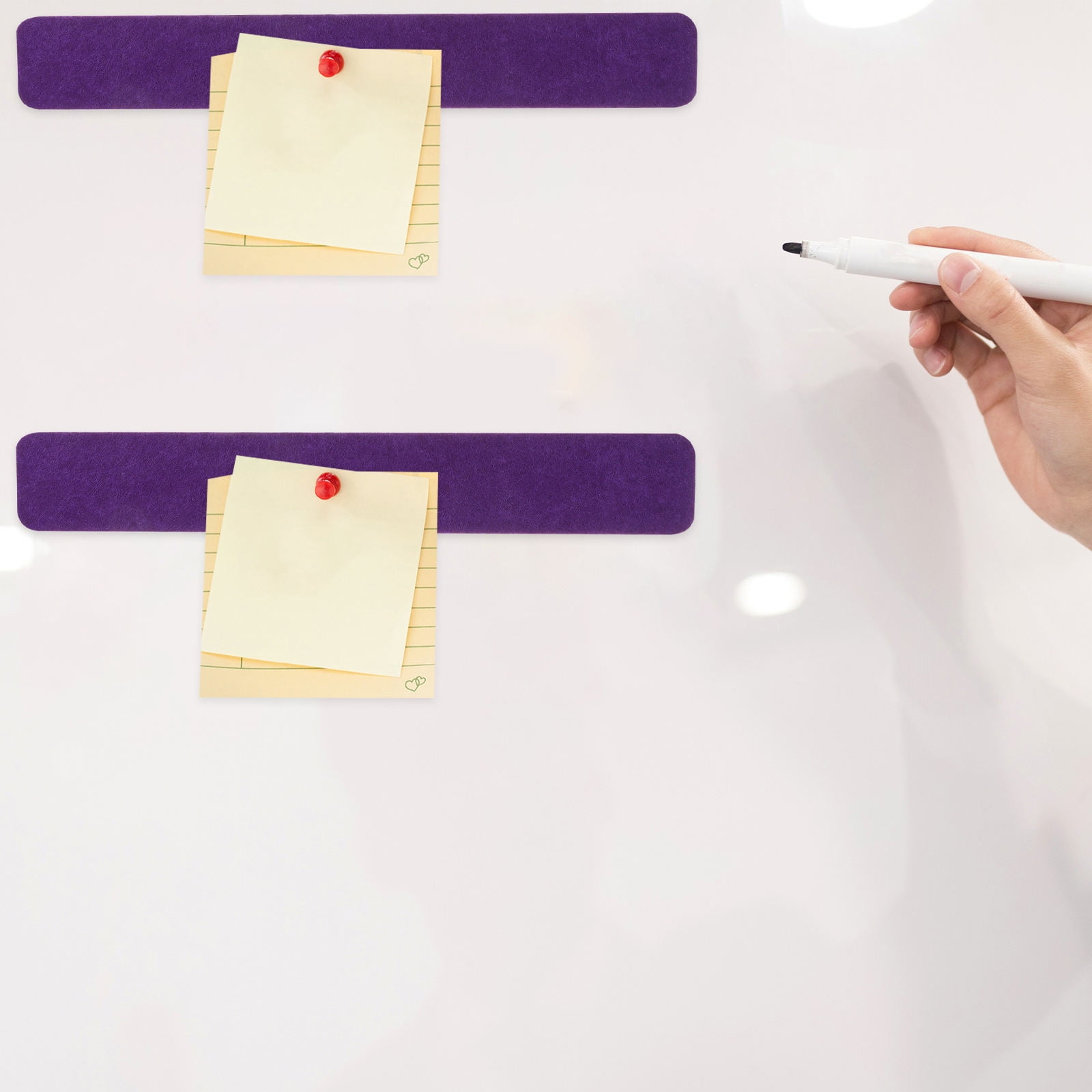 QIFULL Bulletin Board Trim Felt Purple 6Pcs 13X2X0.4In - Walmart.com