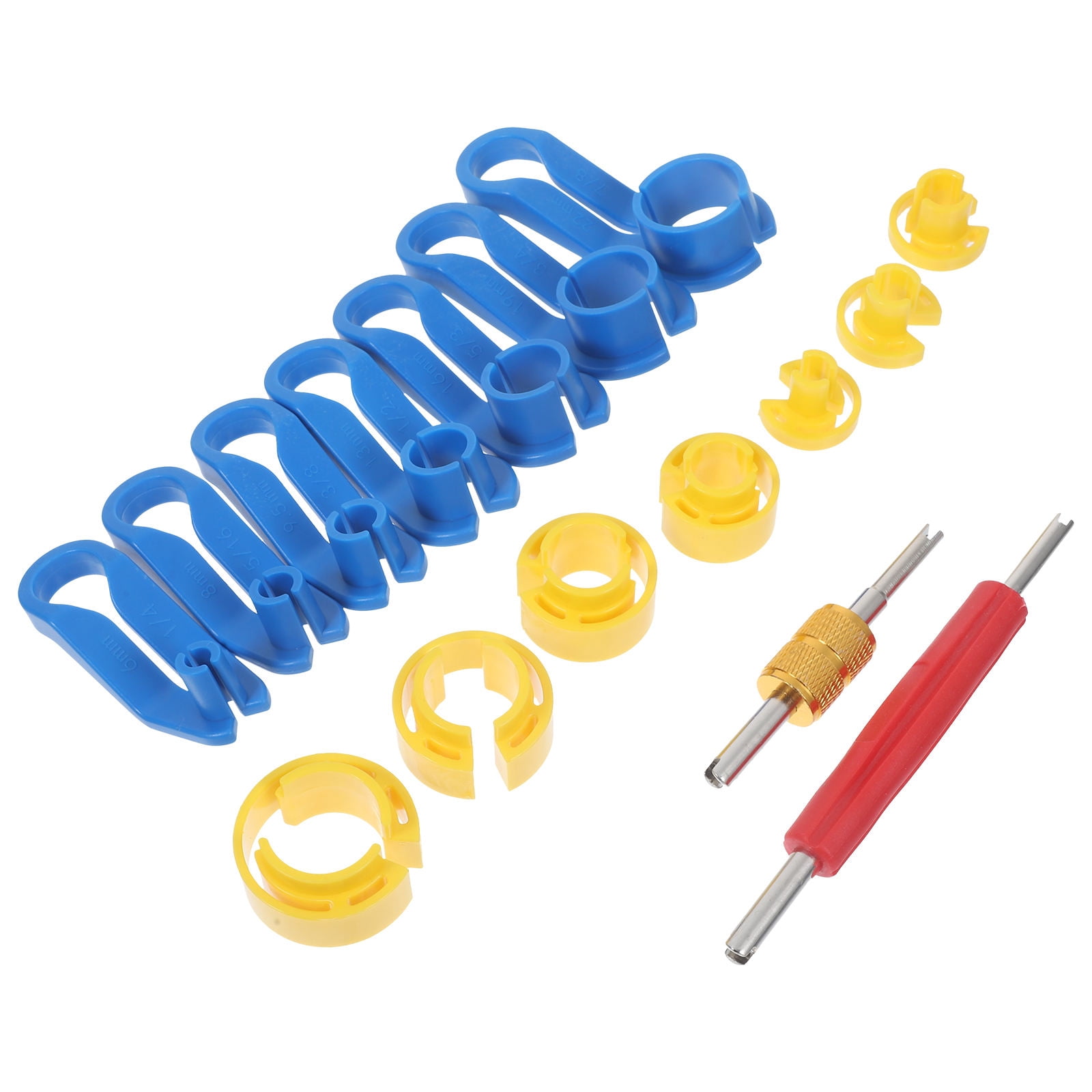 QIFULL Hand Tools For Automotive Iron Practical 16Pack 2.5x0.98in ...
