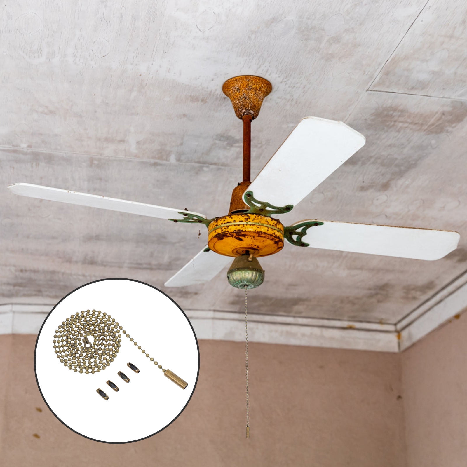 Siliaire Beaded Chain 1Set Ceiling Fan Pull Chain Extension Elegant ...