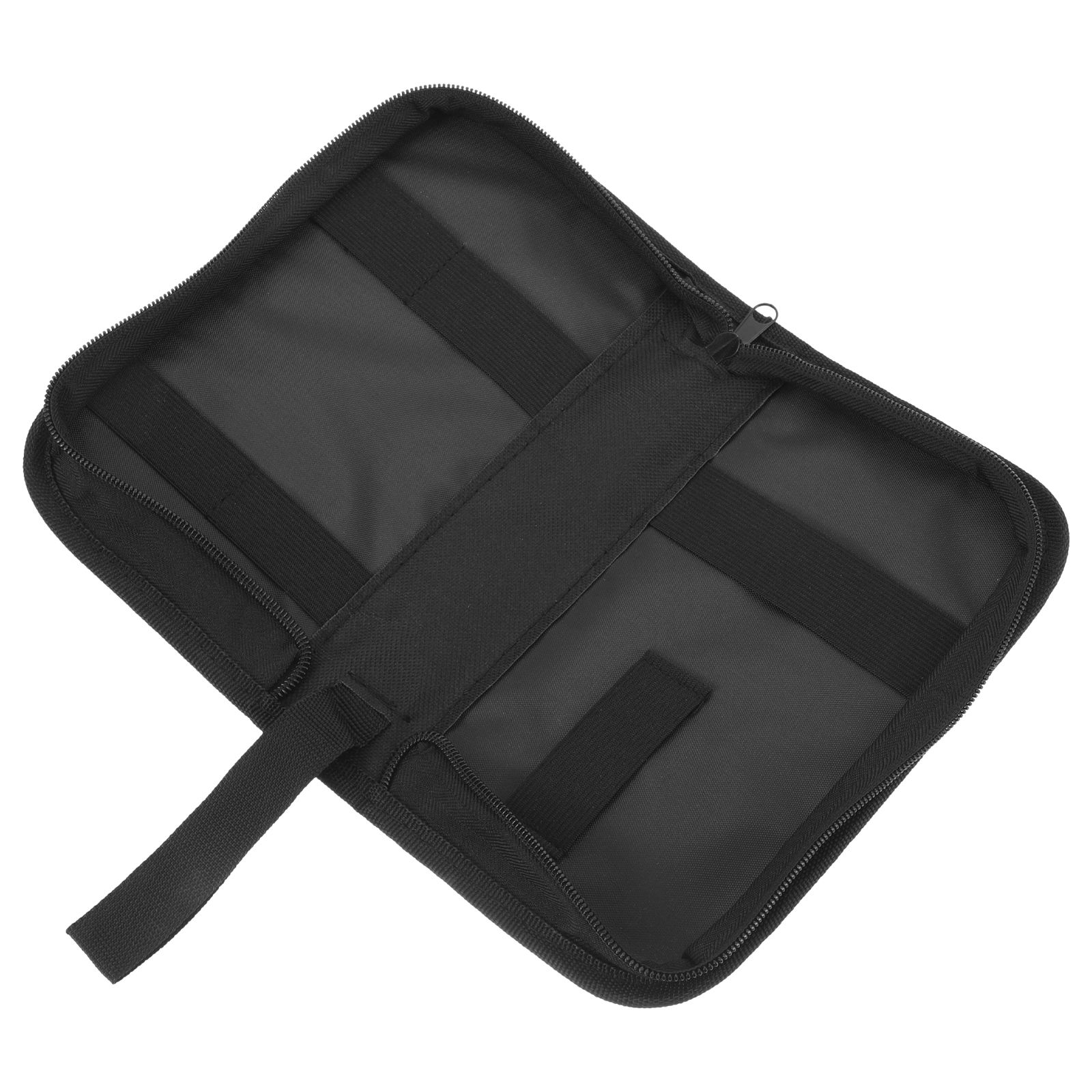 QIFULL Black Nylon Tool Bag for Men Large Capacity Outdoor Multi Layer ...