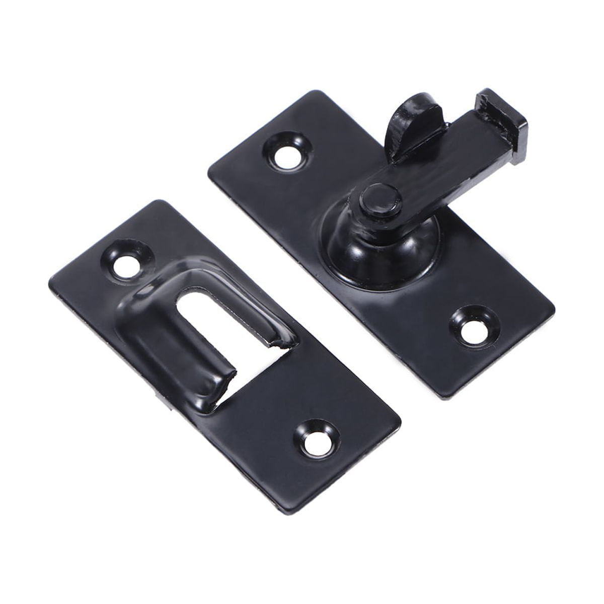 Siliaire Bolts Practical Door Lock Sturdy Door Lock Black Right Angle ...