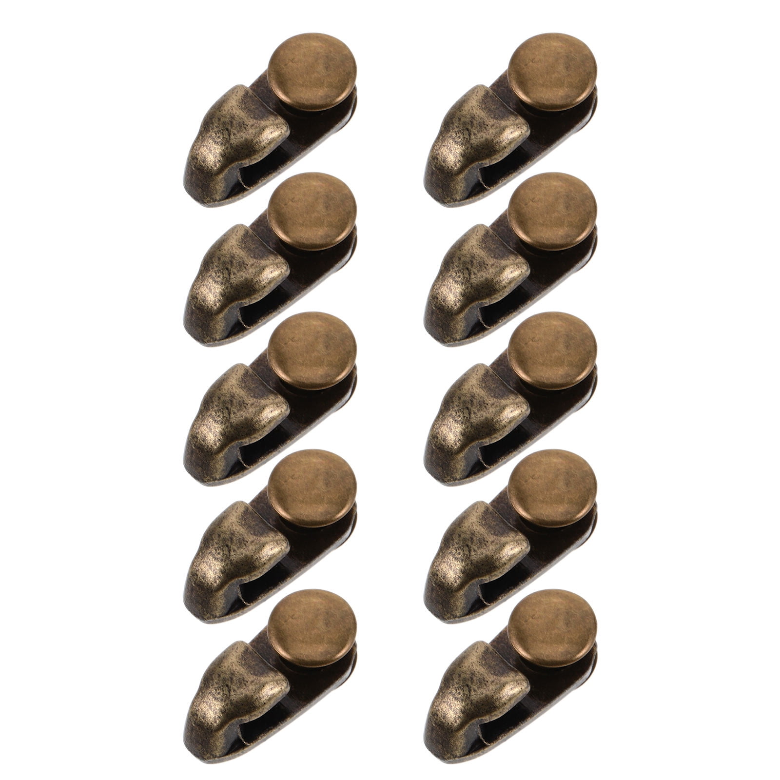 QIFULL 10Pcs Alloy Boot Lace Hook Kits Coffee Color Durable Shoe Buckle ...