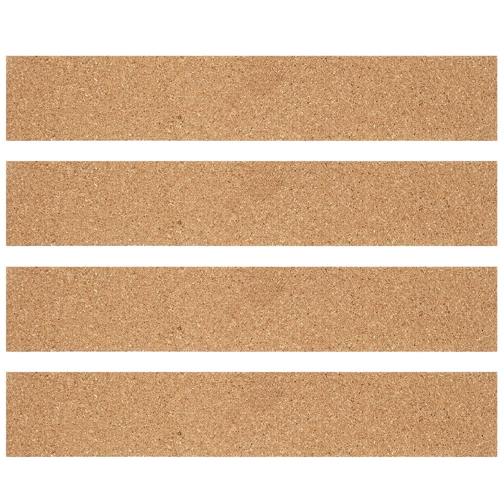 QIFULL Office Workers Cork Wall Strips Light Brown 4Set - Walmart.com