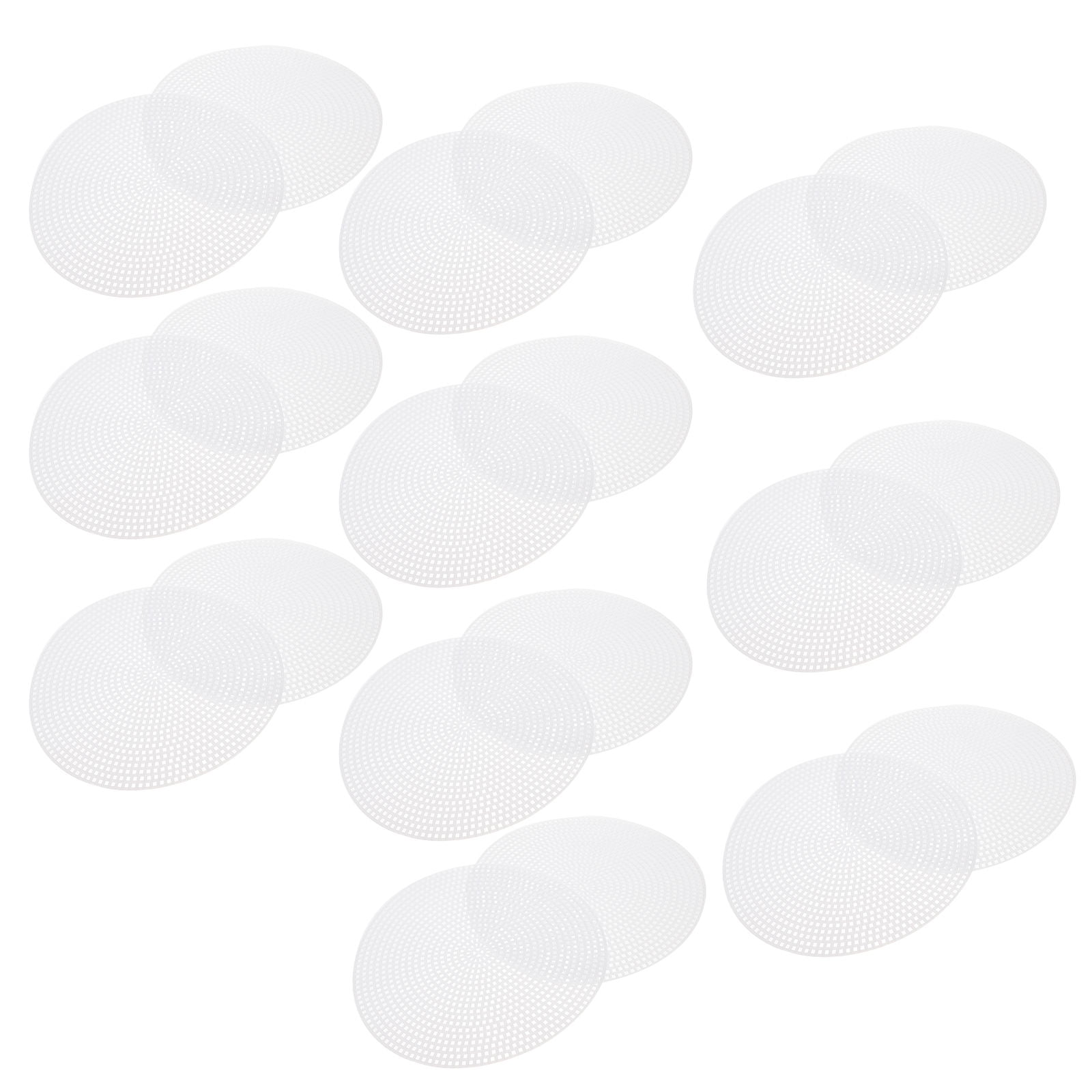 QIFULL Embroidery Material Plastic Mesh Sheet White 20Pcs 5.8x5.8x0 ...