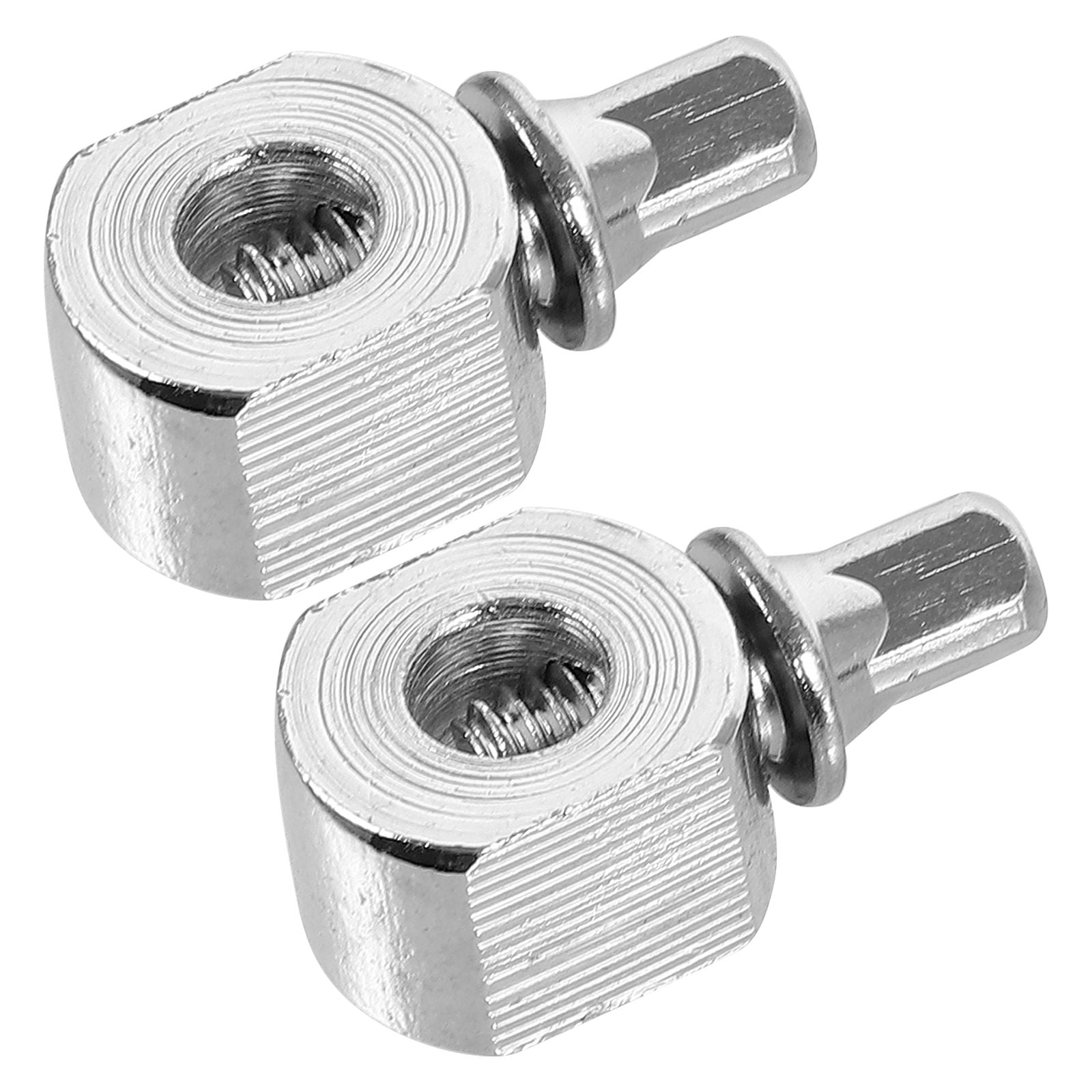 QIFULL 2Pcs Drum Pedal Hammer Counterweight Silver Metal Drum Foot ...