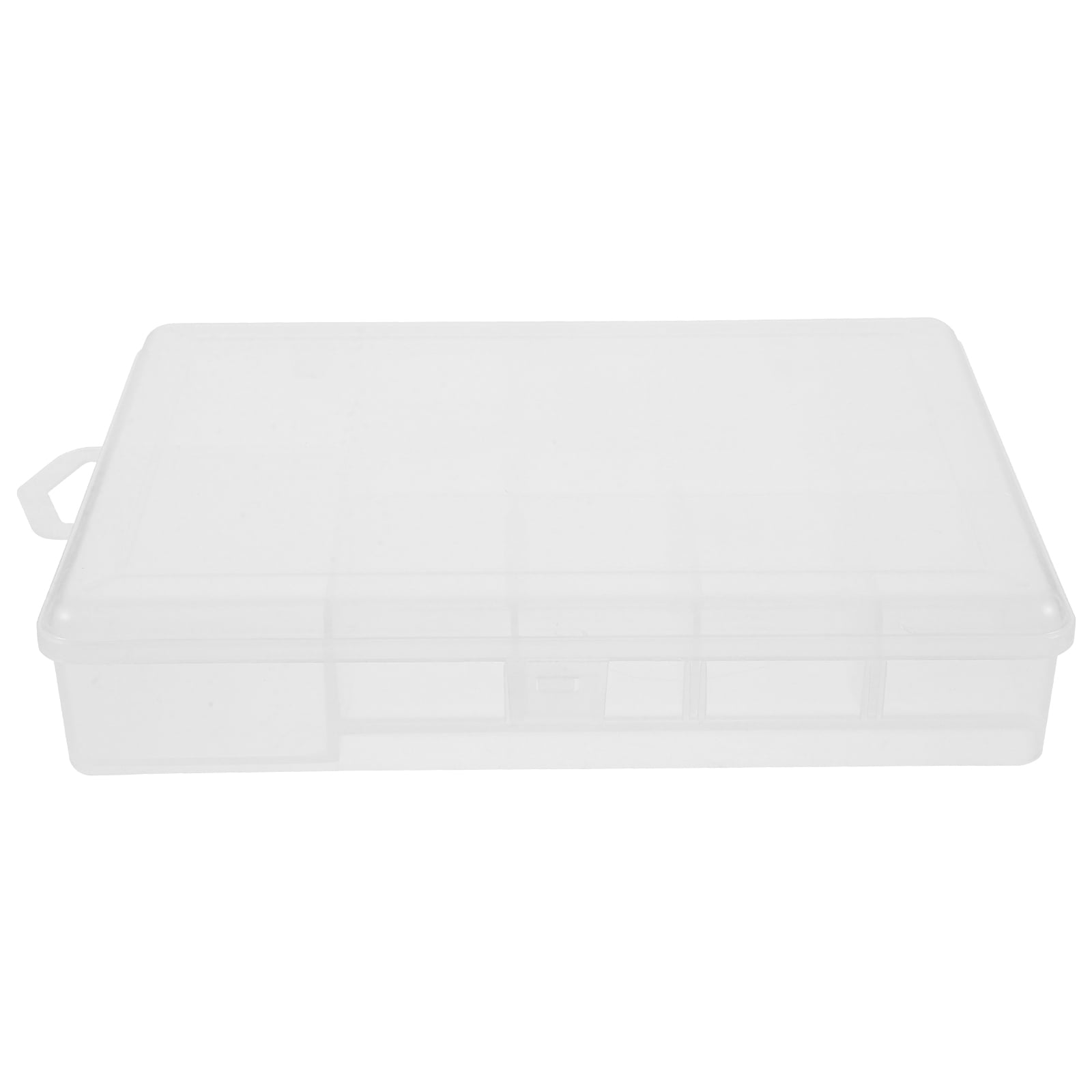 QIFULL Compact Transparent Fishing Tackle Tray with Multiple Sections ...