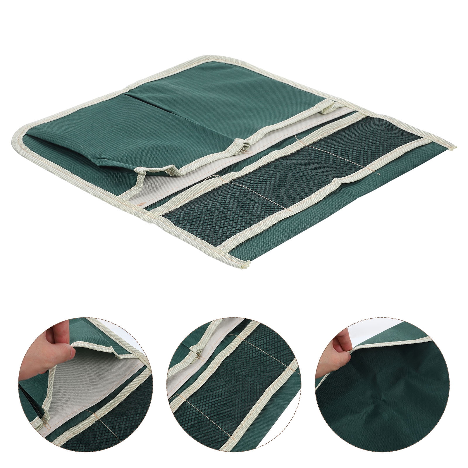 QIFULL Garden Kneeler Seat Tool Pouch Green Durable Oxford Cloth for ...