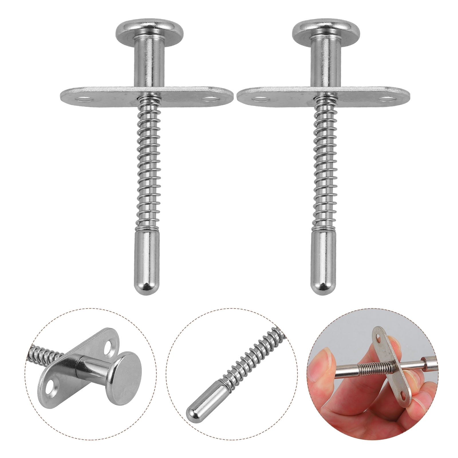 Siliaire Heavy Duty Spring Latch 2Pcs Crib Parts Spring Bolt Latch Iron ...
