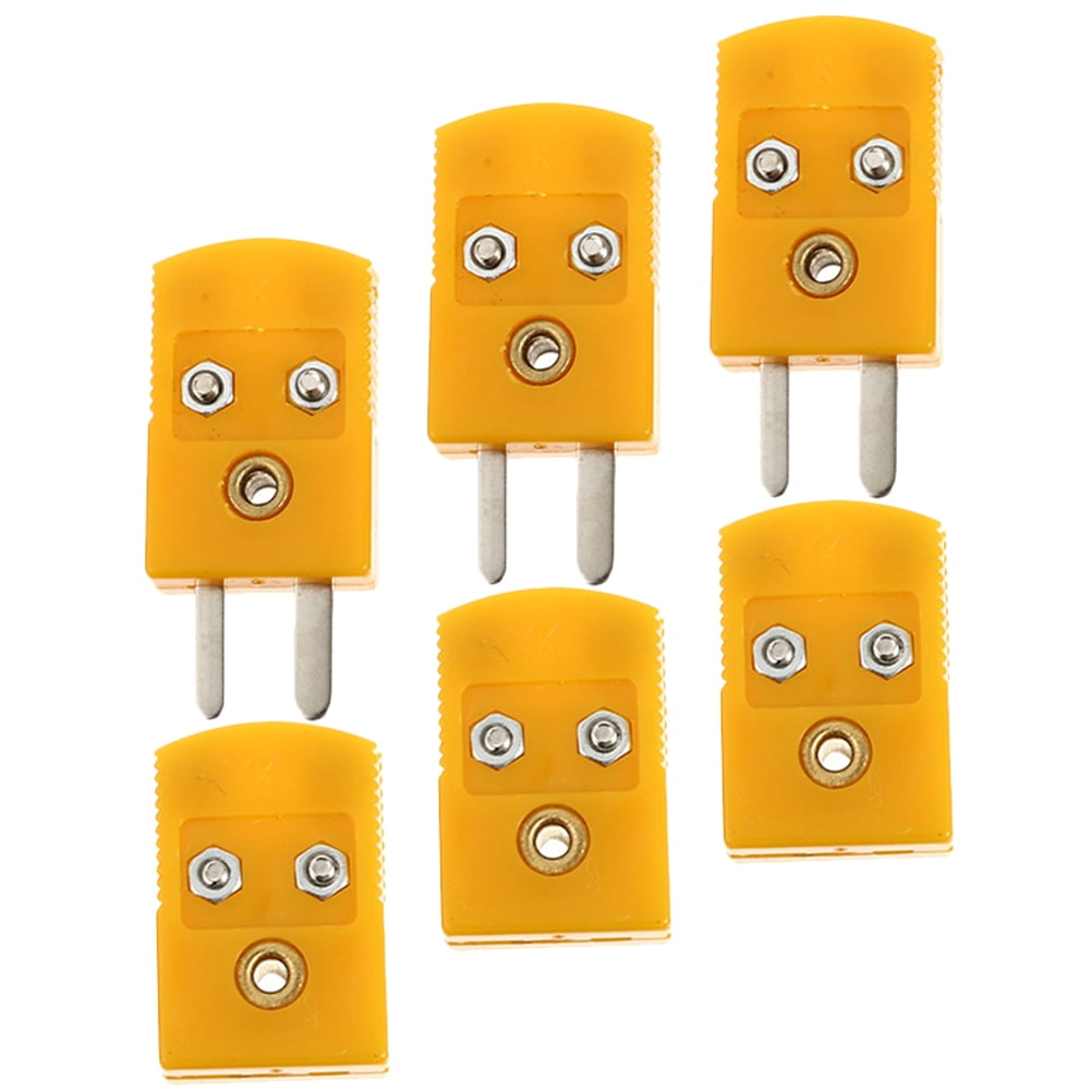 QIFULL 3Sets K Type Thermocouple Plug Adapter Male Female Plastic Shell ...