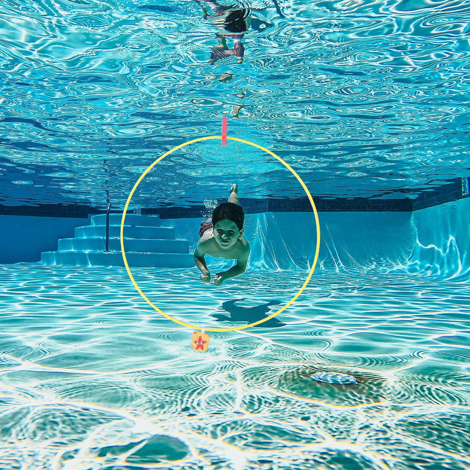 QIFULL Diving Rings Multi Colored 3Pcs 31.5x31.5x0.4In - Walmart.com