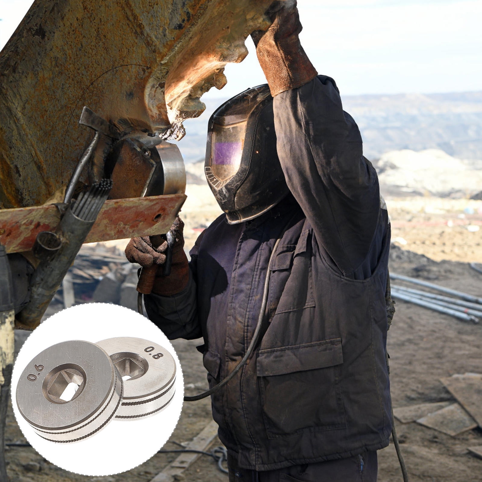 Siliaire Steel Welder Wire Feed Drive Roll Wheel 2Set for Welding ...