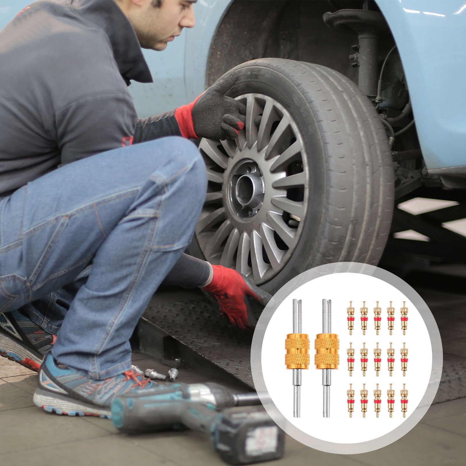 QIFULL 1Set Core Wrench Tire Core Removal Tool for Car Motorcycle and ...