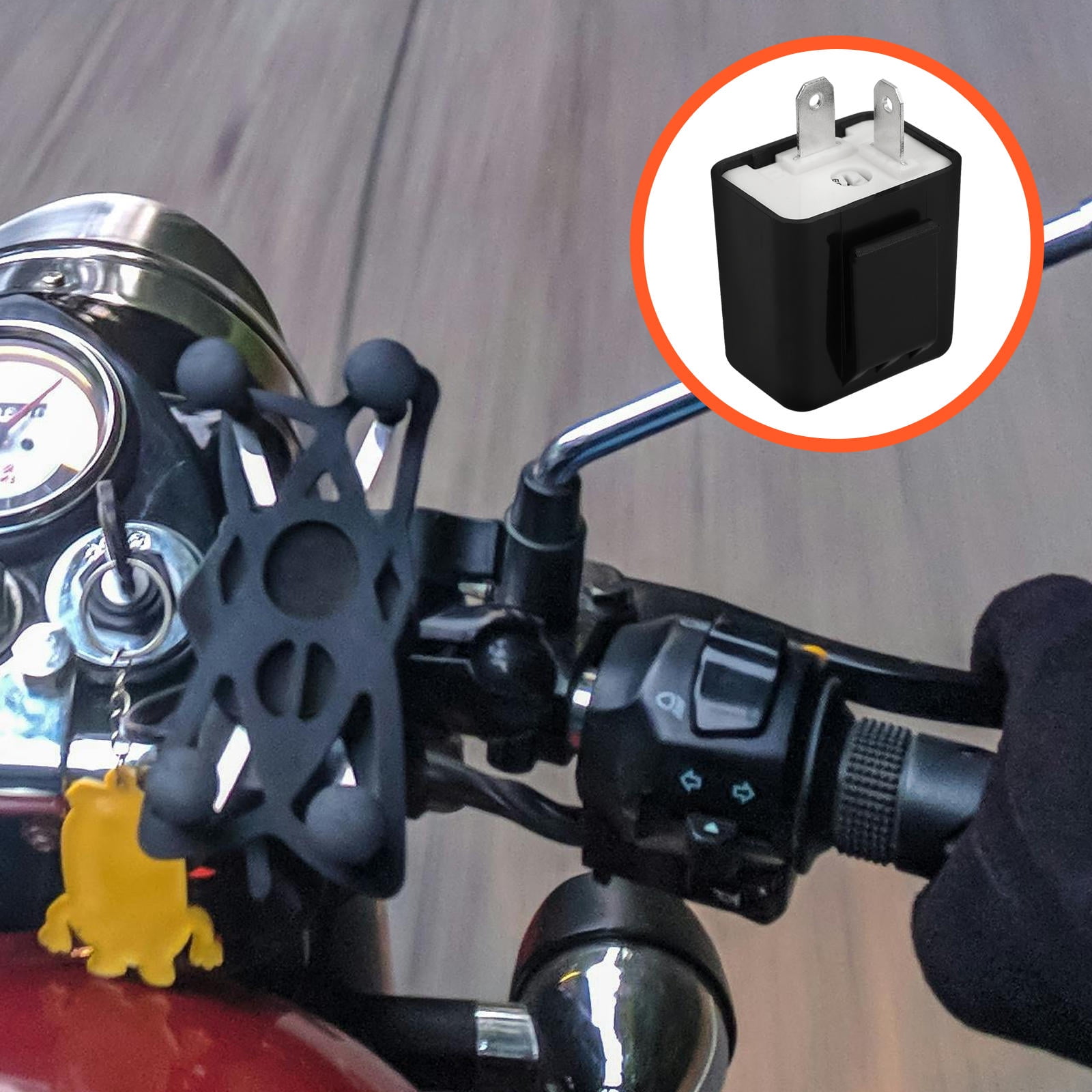 QIFULL 4Pcs Motorcycle Turn Signal Relay LED Flasher Stable Reliable ...