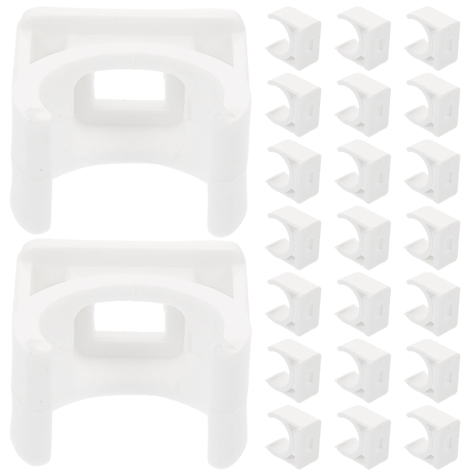 Siliaire U Shape White PVC Pipe Support Brackets for Air Hose Easy to ...