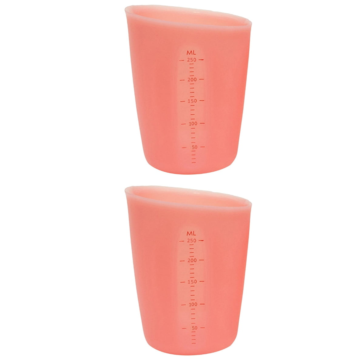 Silica Gel Cup Silicone Measuring Cups Stainless Steel Prep Bowls ...