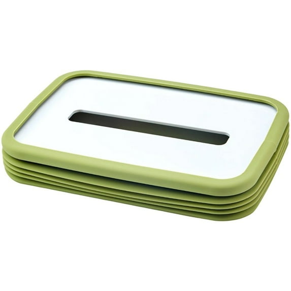 Silica Gel Paper Towel Box Foldable Desktop Tissue Storage Box Lifting ...