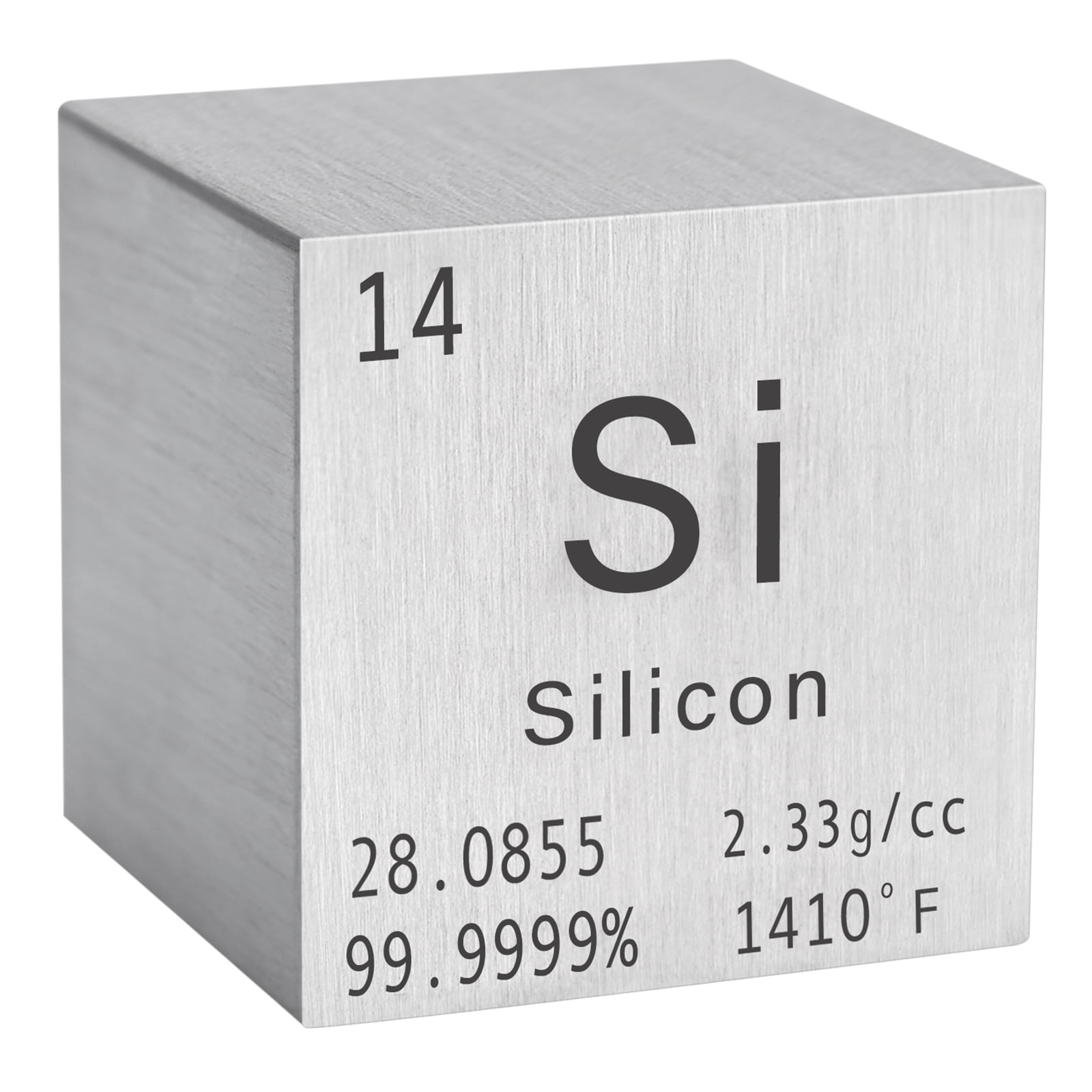 Silicon Cube Pure Metal High Density Cube Laser Engraved Cube for ...